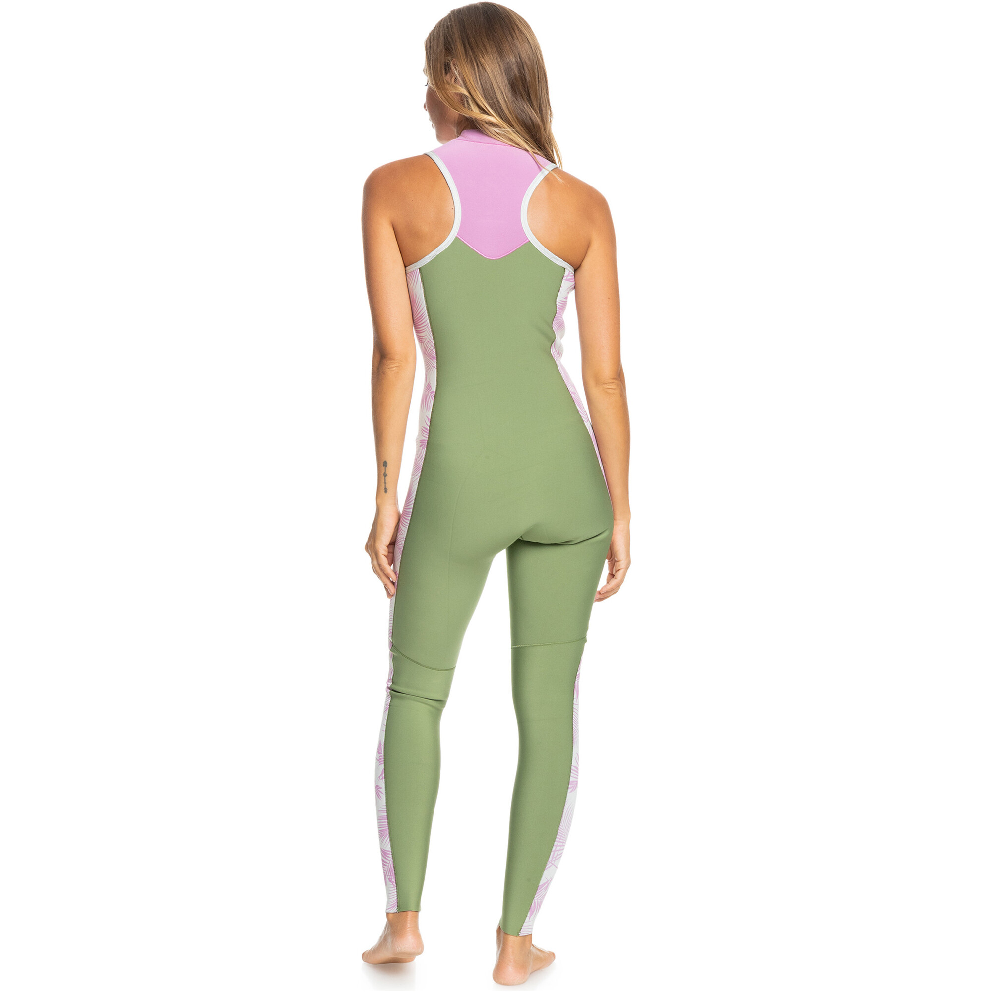 2024 Roxy Womens Rise 1 5mm Long Jane Front Zip Wetsuit ERJW703018 - Palmed Out | Wetsuit Outlet